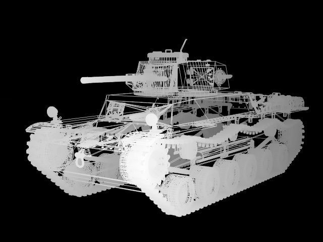 Type1 medium tank Chi he 3D model | CGTrader