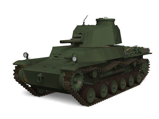 Type2 Artillery tank Ho i 3D model | CGTrader