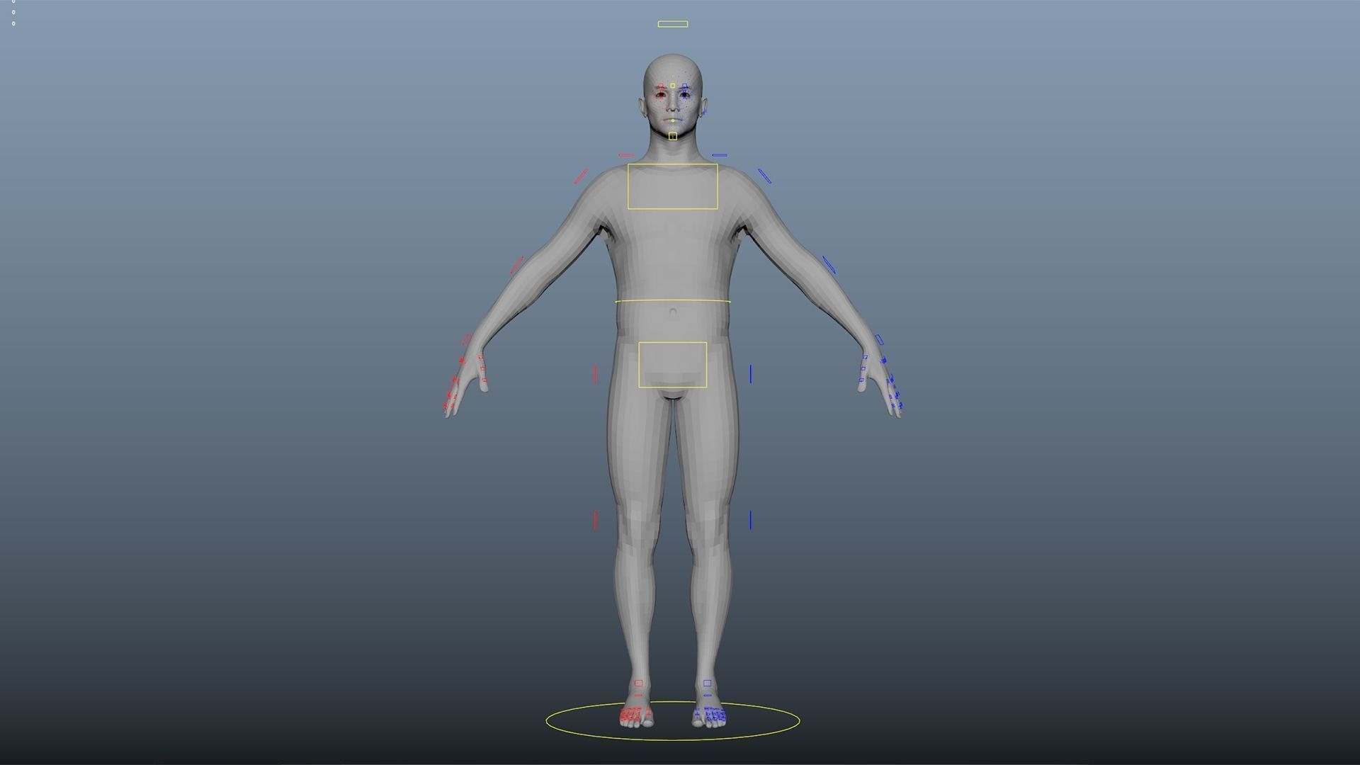 3D model Cinematic Male 003 - Advanced Body Rig - Face Rig - GUI VR ...