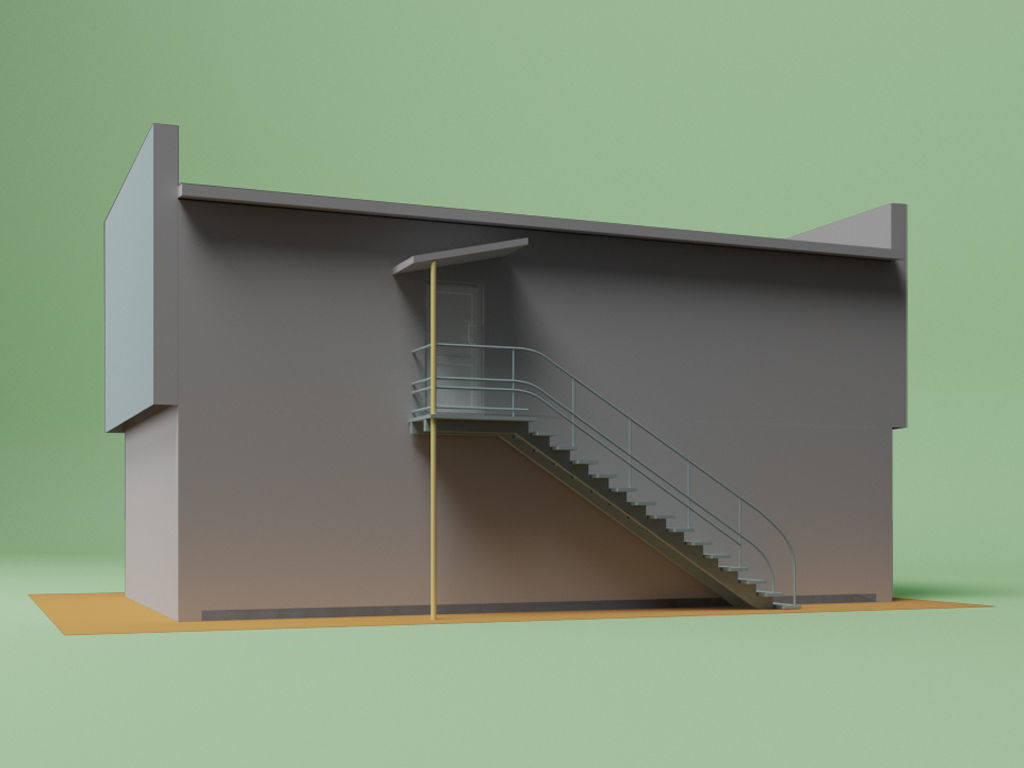 TWO-STOREY MINI MARKET 3D model | CGTrader