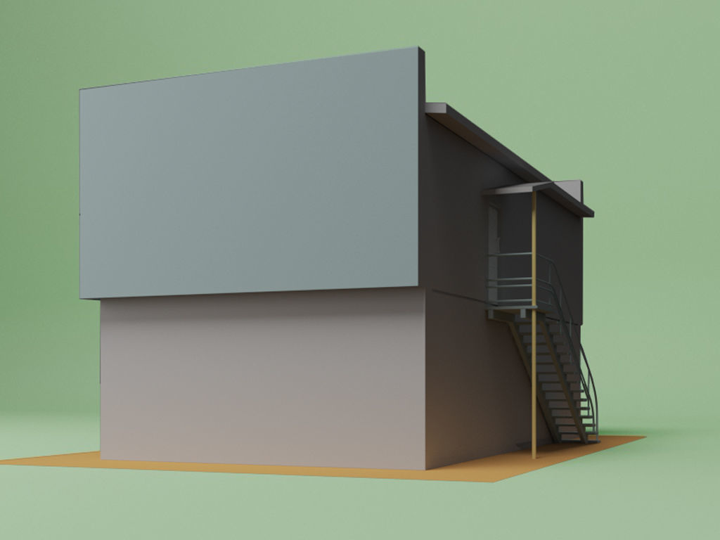 TWO-STOREY MINI MARKET 3D model | CGTrader