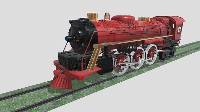 3D model Steam Engine Train Wagon VR / AR / low-poly | CGTrader