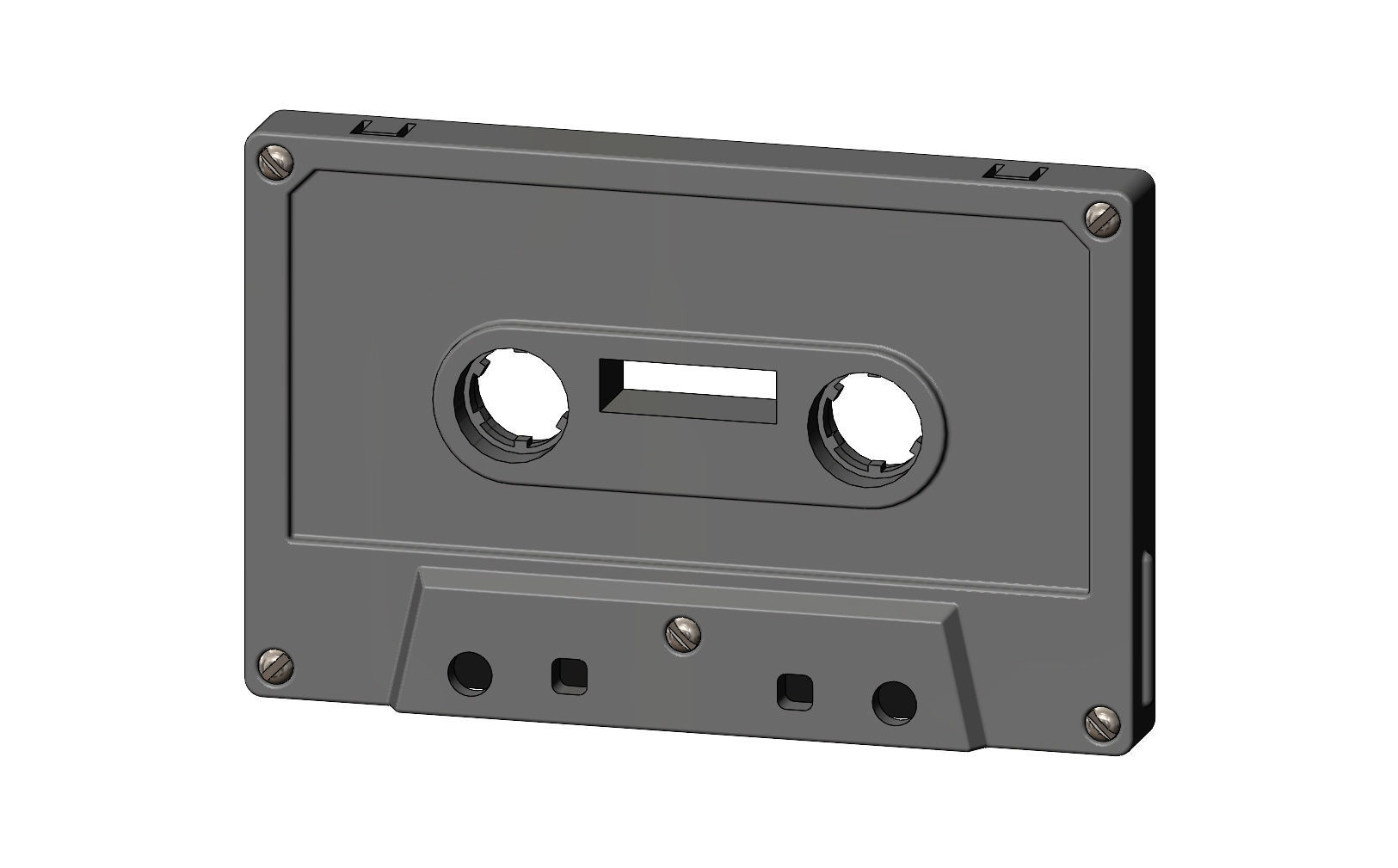 Cassette Tape replica 3D model 3D printable | CGTrader