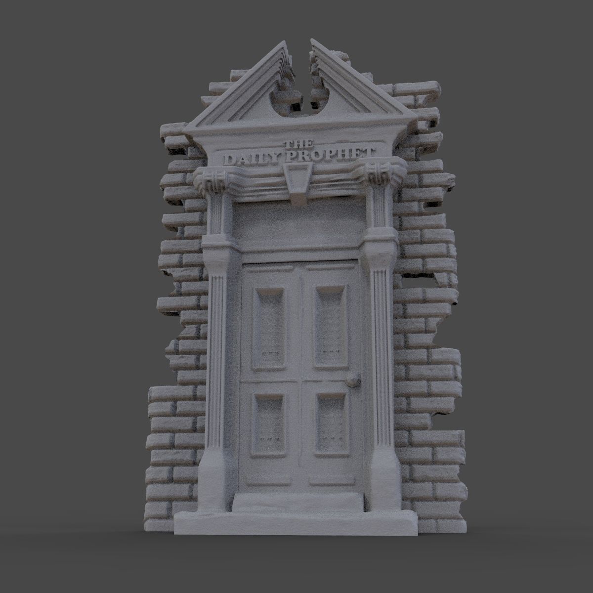 The Daily Prophet Gate - Harry Potter 3D model 3D printable | CGTrader