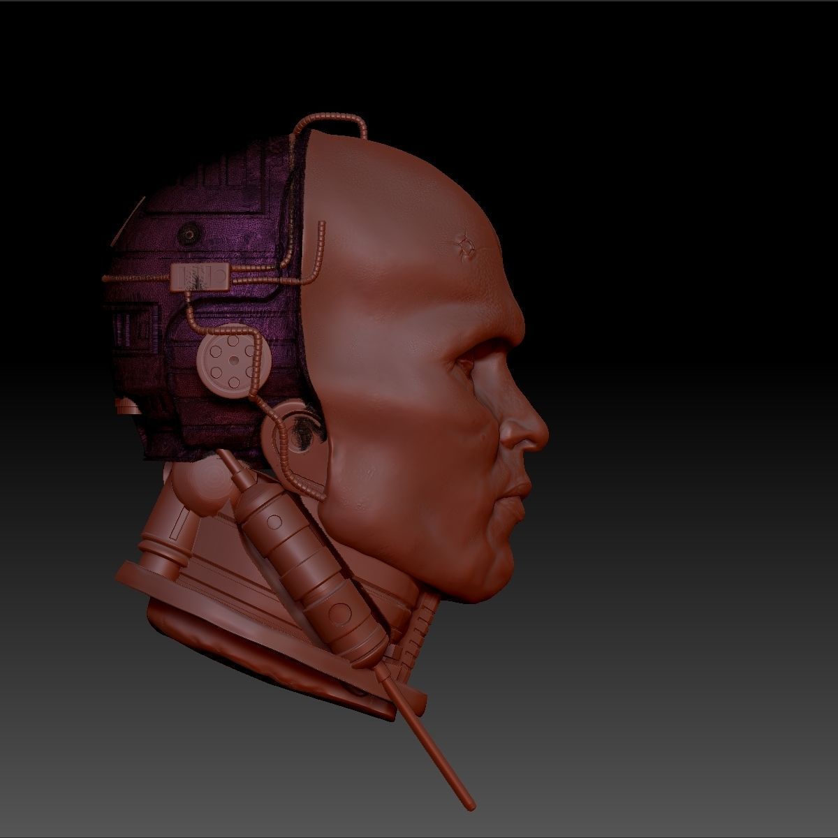 Robocop bust of man 3D model 3D printable | CGTrader
