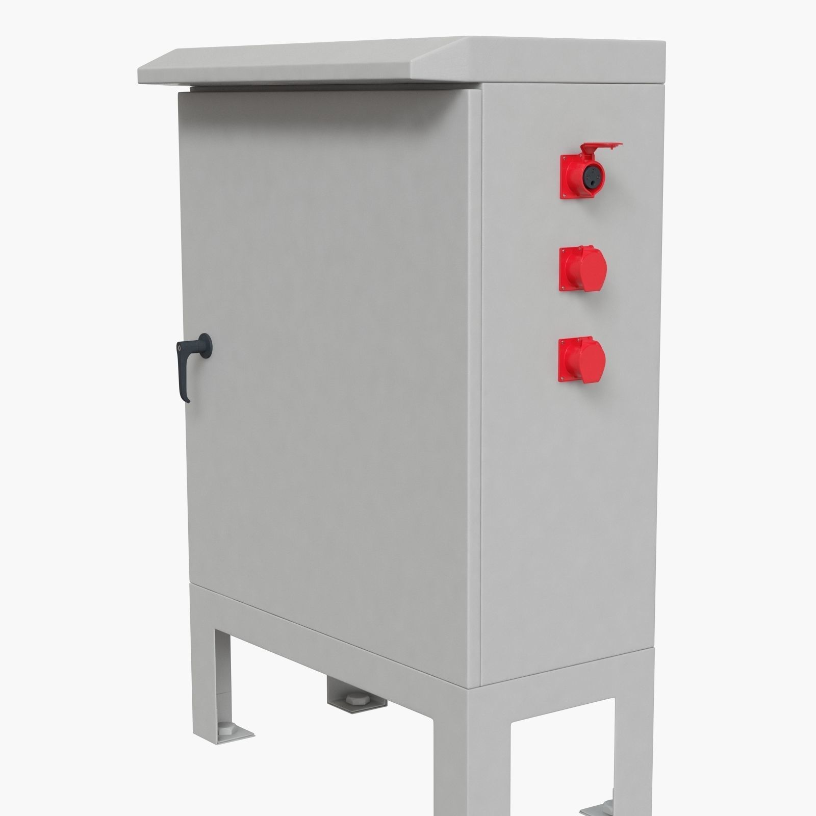 Outdoor electric box detailed 3D model | CGTrader