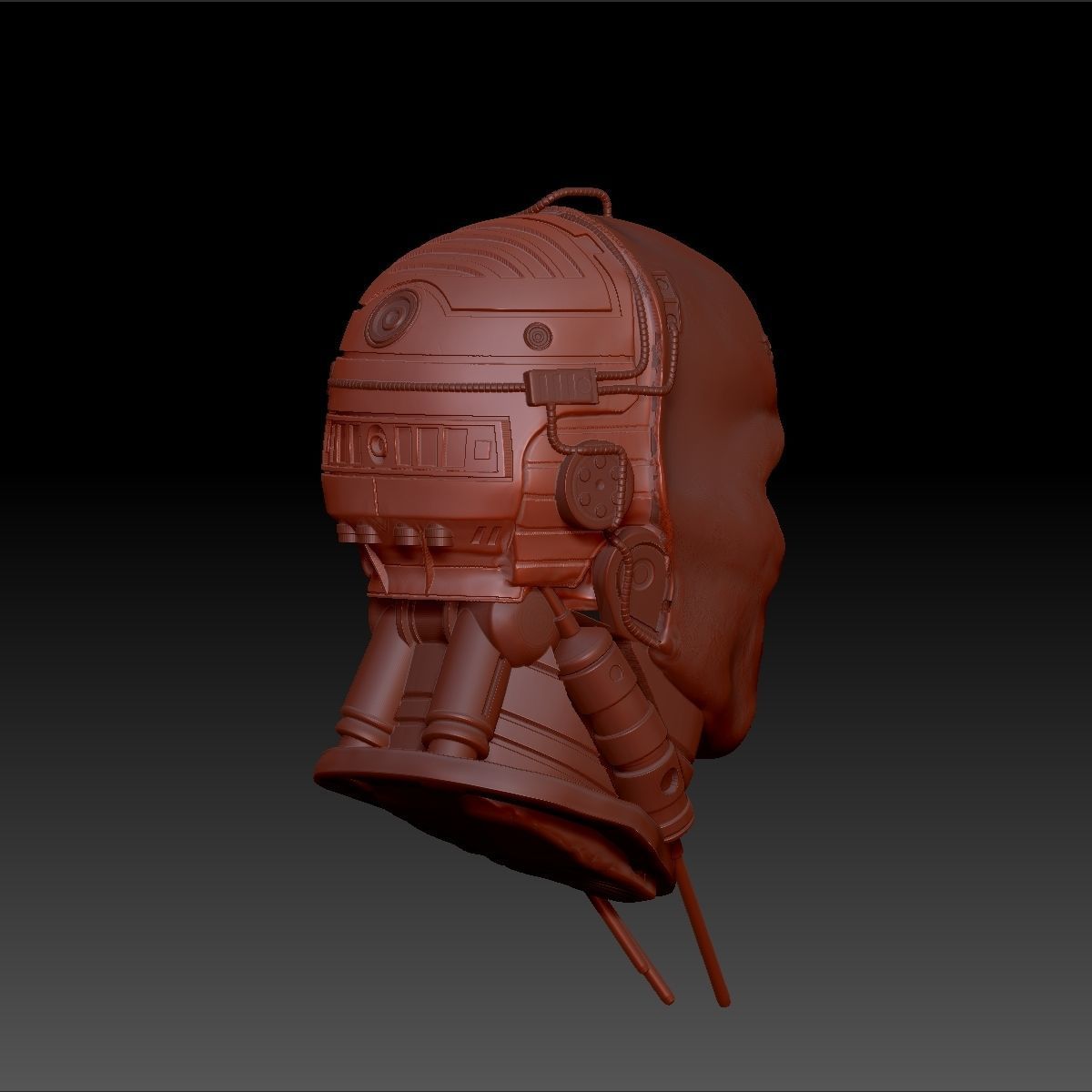 Robocop Smile 3D model 3D printable | CGTrader