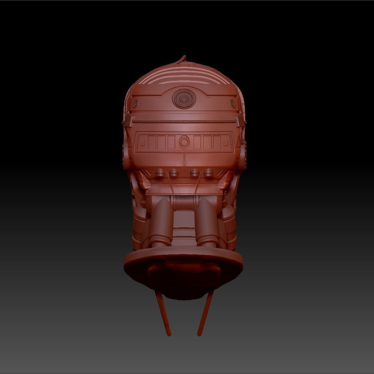 Robocop Smile 3D model 3D printable | CGTrader