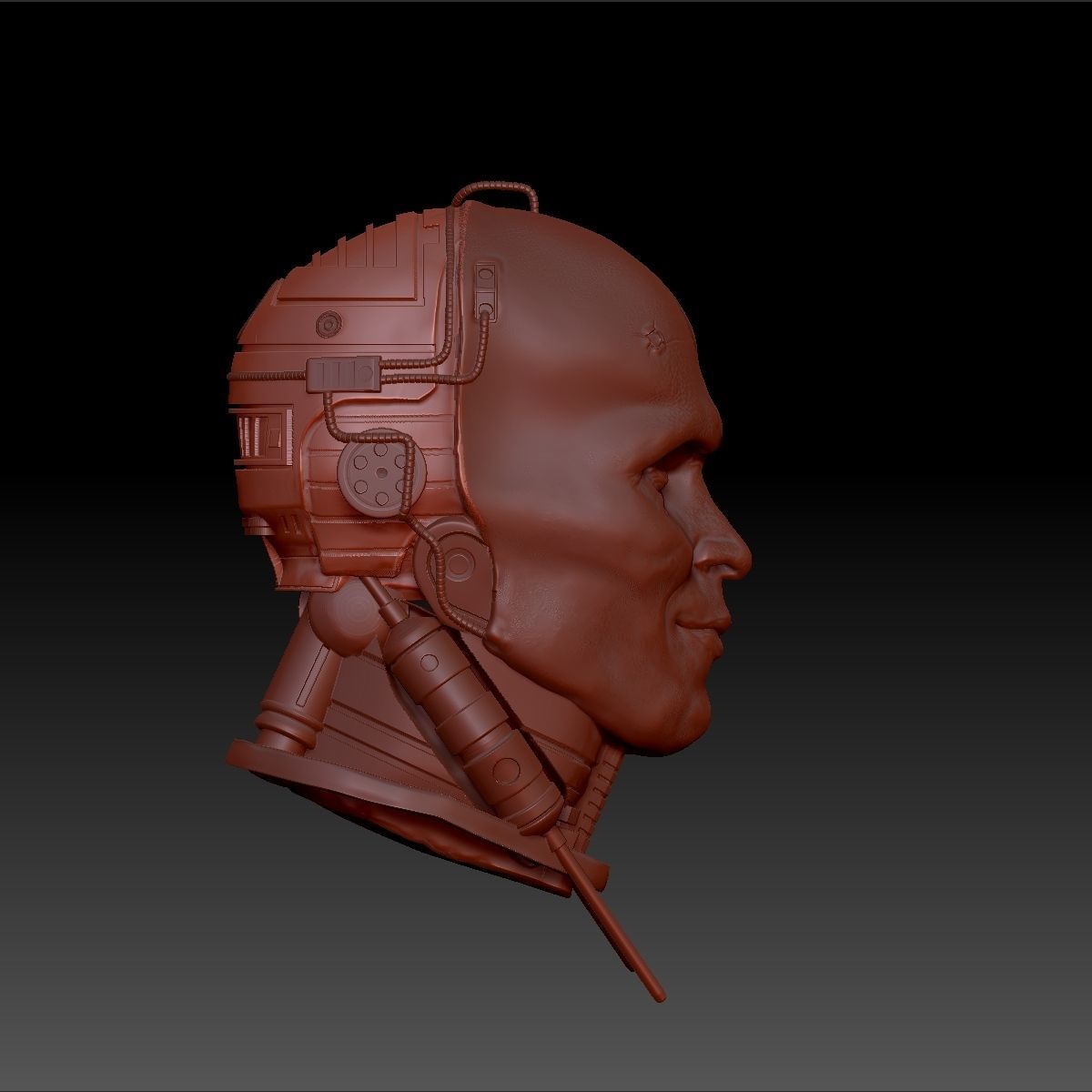 Robocop Smile 3D model 3D printable | CGTrader