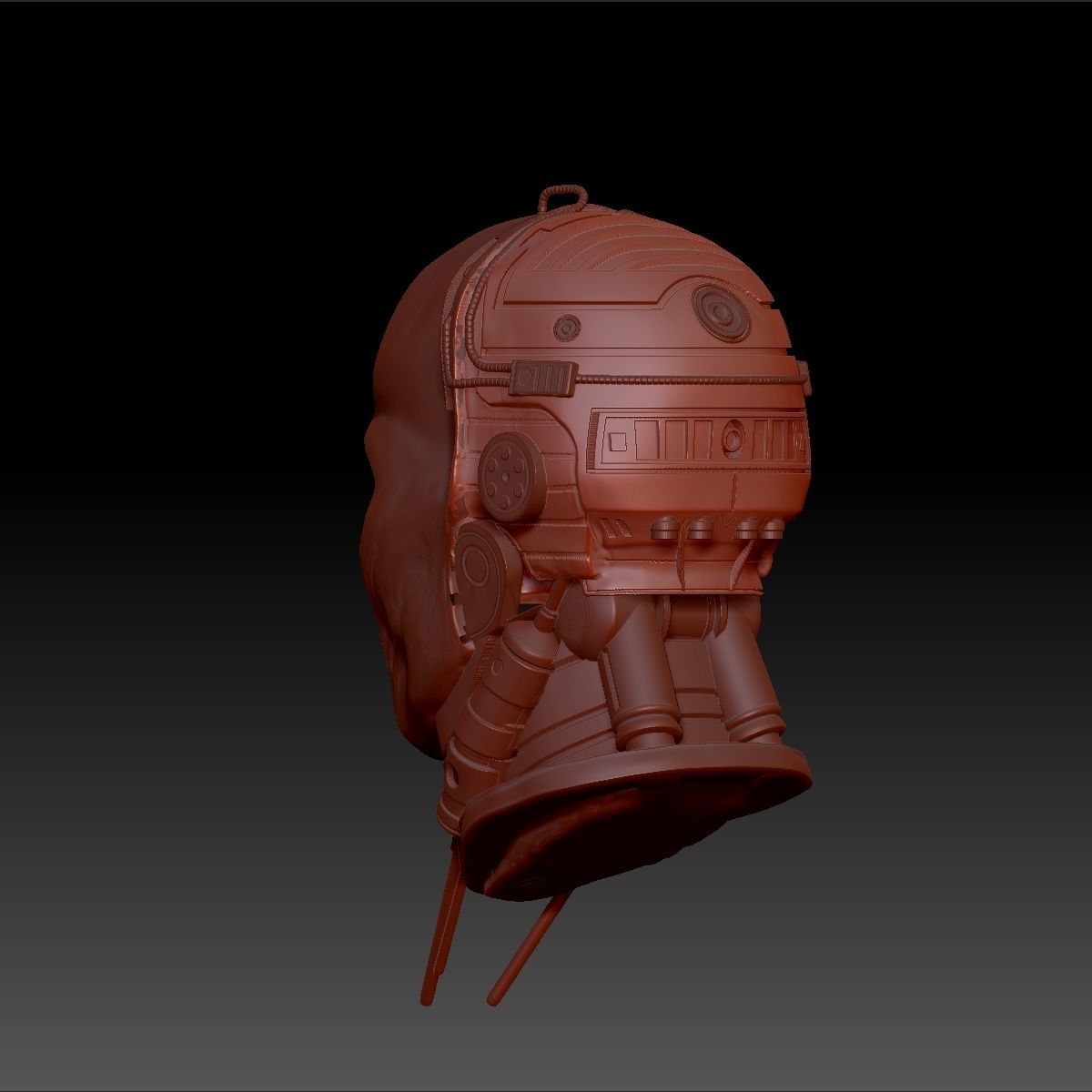 Robocop Smile 3D model 3D printable | CGTrader