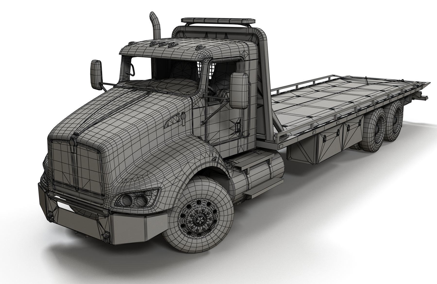 3D model Kenworth t440 tow truck VR / AR / low-poly | CGTrader