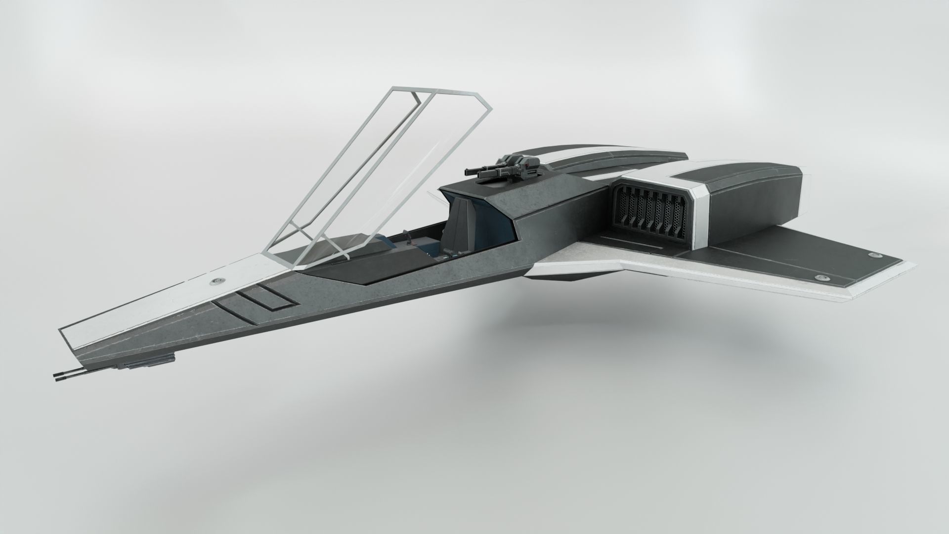 3D model Sci-Fi Space Fighter VR / AR / low-poly | CGTrader