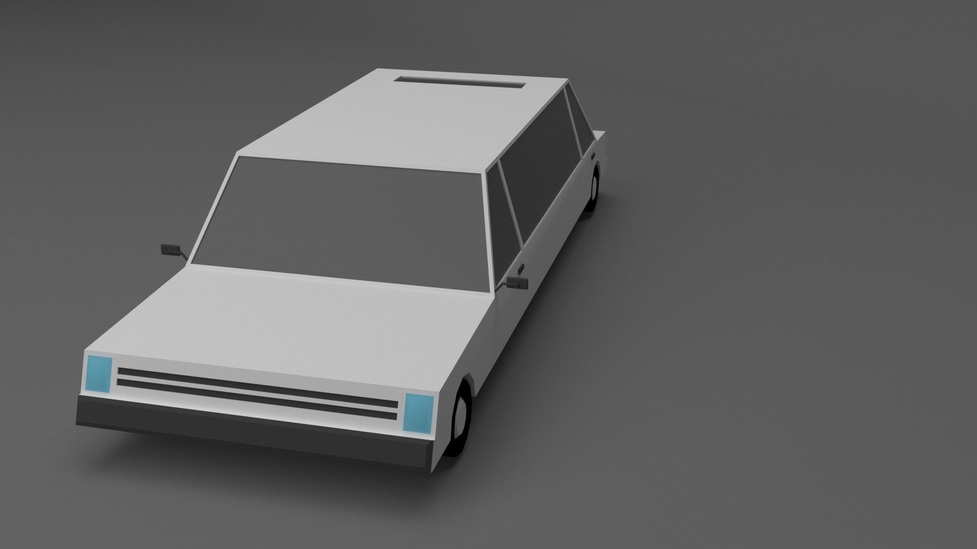 3D model limousine car VR / AR / low-poly | CGTrader
