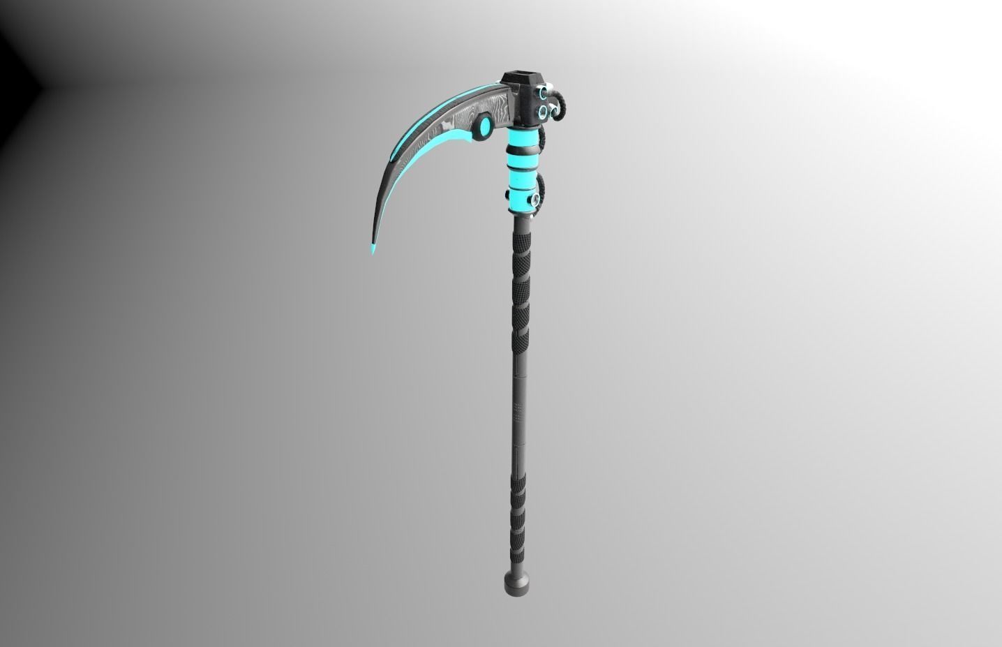 3D model CYBORG gun with lights VR / AR / low-poly | CGTrader