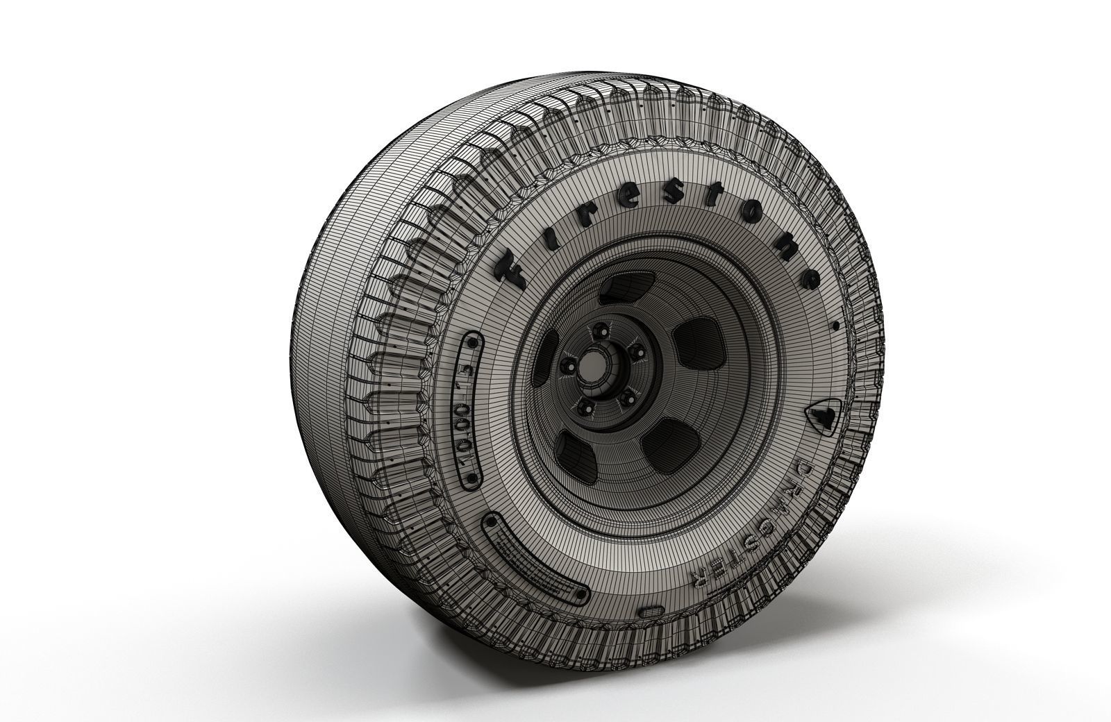 Hot Rod Gasser wheels 3D model | CGTrader
