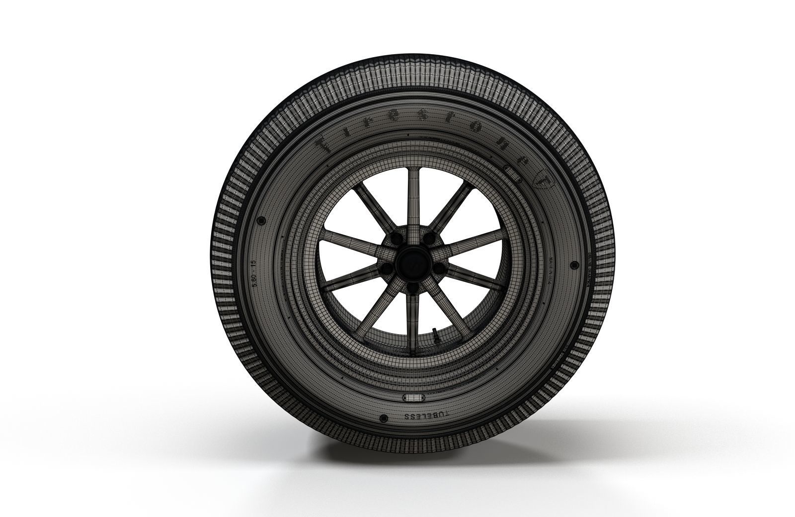 Hot Rod Gasser wheels 3D model | CGTrader