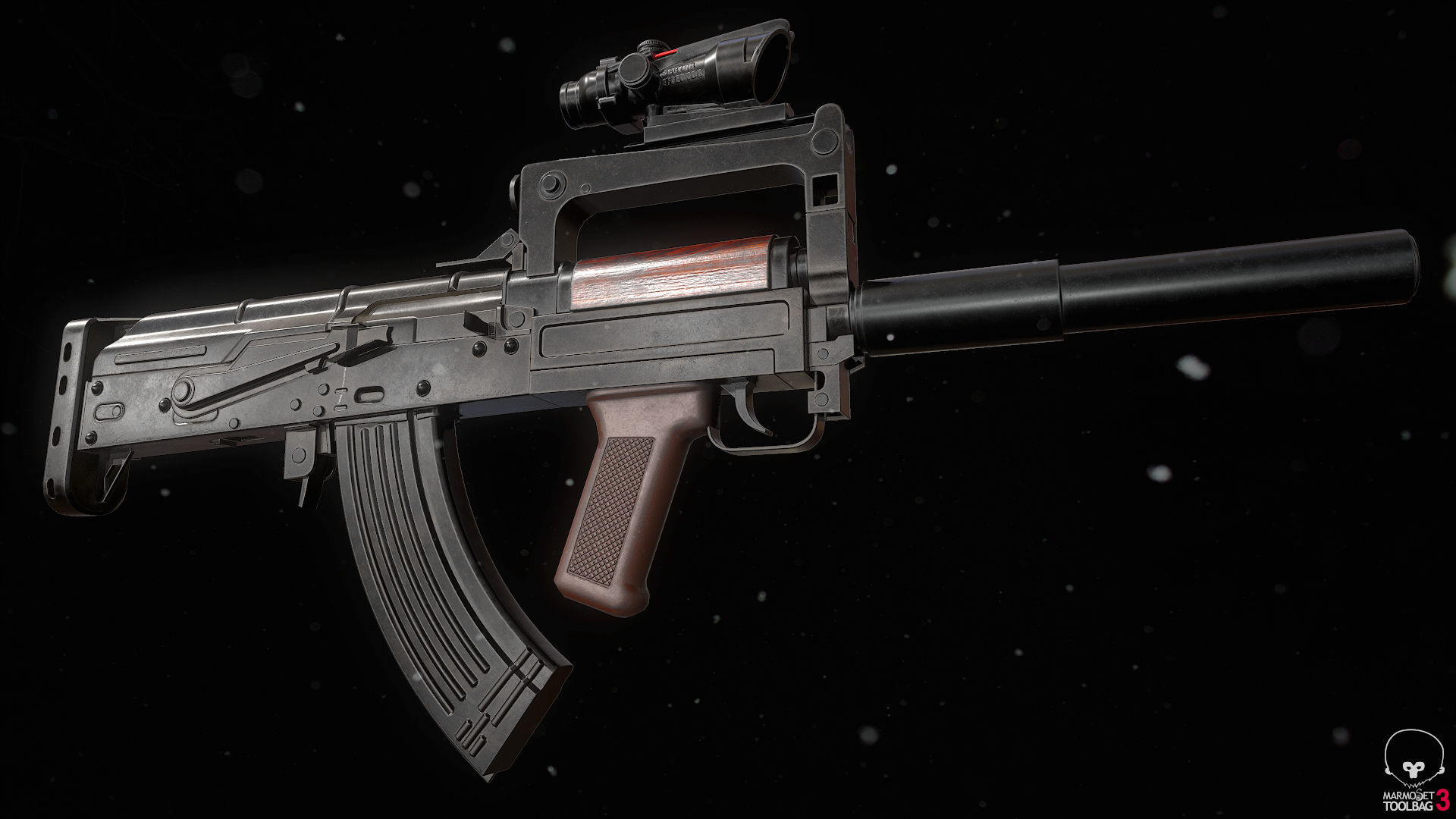 3D model Groza Rilfe VR / AR / low-poly | CGTrader