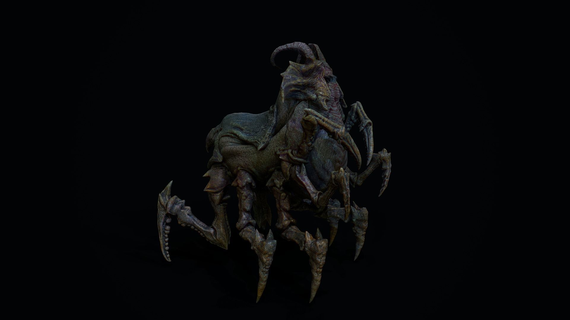 3D model Arachnoid Creature VR / AR / low-poly rigged animated | CGTrader