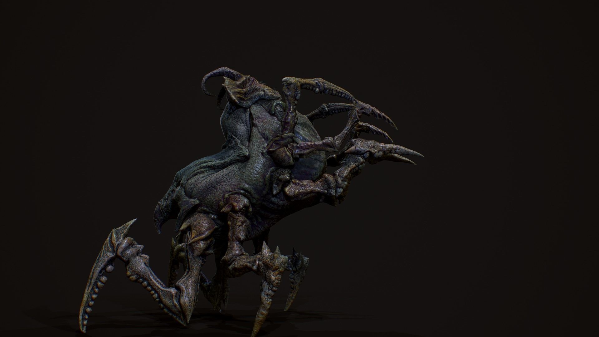 3D model Arachnoid Creature VR / AR / low-poly rigged animated | CGTrader
