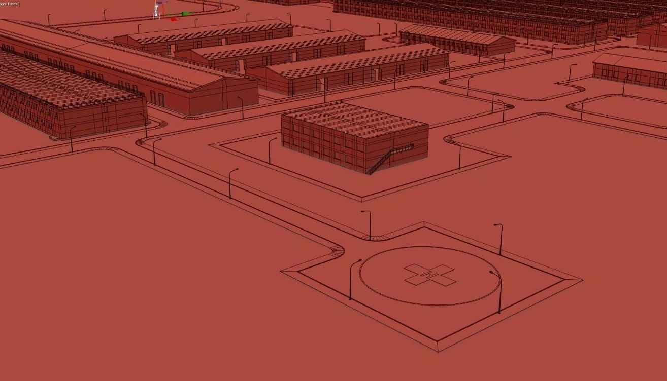 Infection hospital 3D model | CGTrader