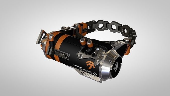District 9 explosive neckbrace 3D model | CGTrader