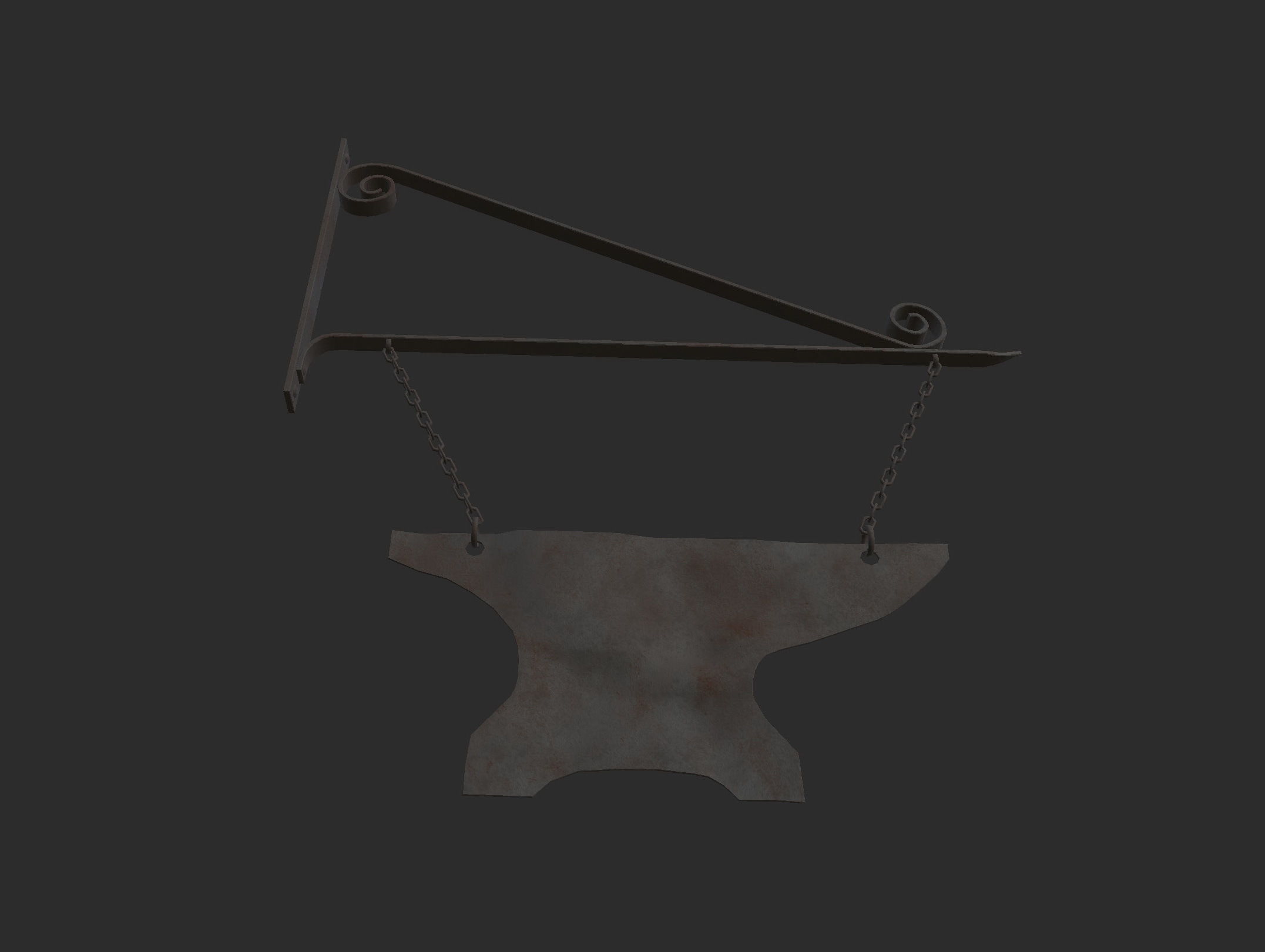 3D model Blacksmith Sign VR / AR / low-poly | CGTrader