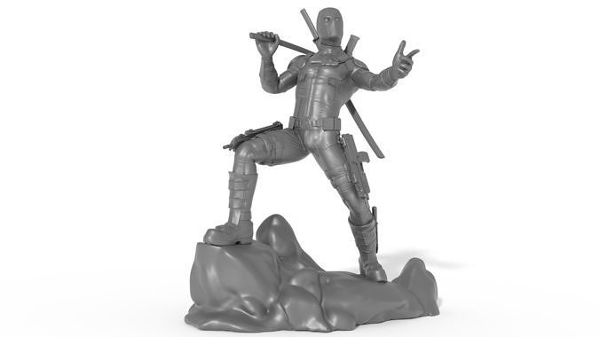 Deadpool stl avengers figurine 3D model 3D printable | CGTrader