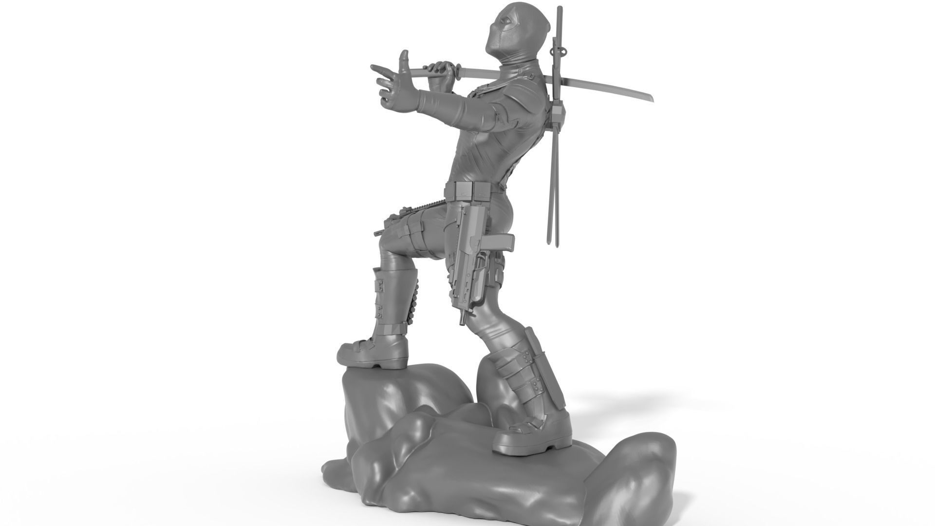 Deadpool stl avengers figurine 3D model 3D printable | CGTrader