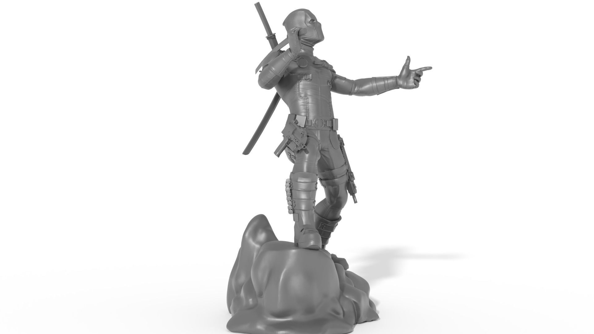 Deadpool stl 3D model 3D printable | CGTrader