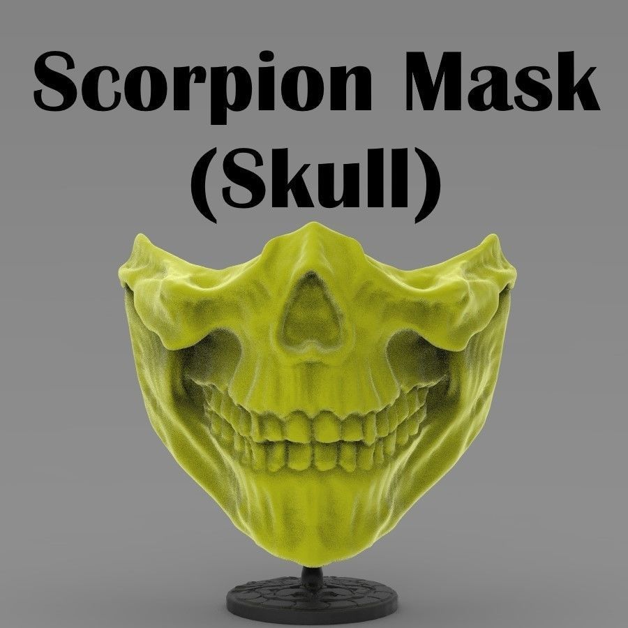 SCORPION SKULL MASK 3D model 3D printable | CGTrader