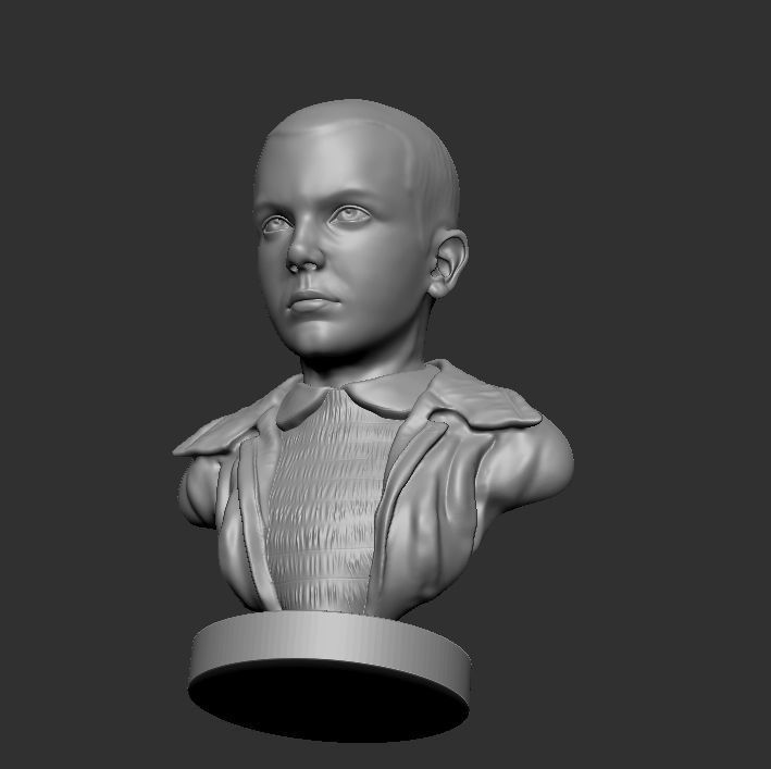 Eleven Stranger Things Bust 3D model 3D printable | CGTrader