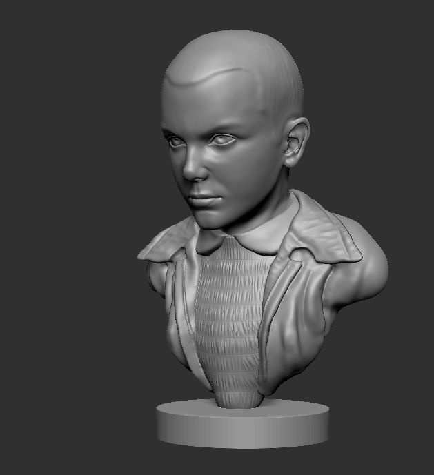Eleven Stranger Things Bust 3D model 3D printable | CGTrader