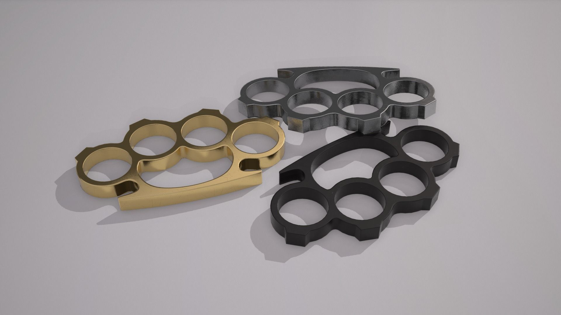 3D model Brass Knuckles VR / AR / low-poly | CGTrader