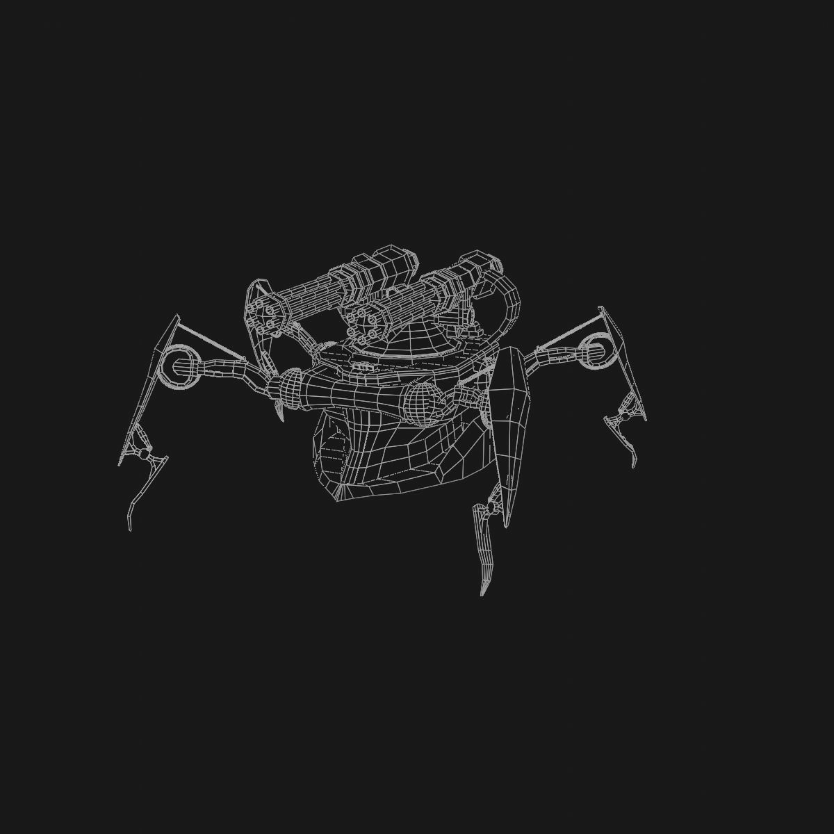Cyber spider 3D model | CGTrader