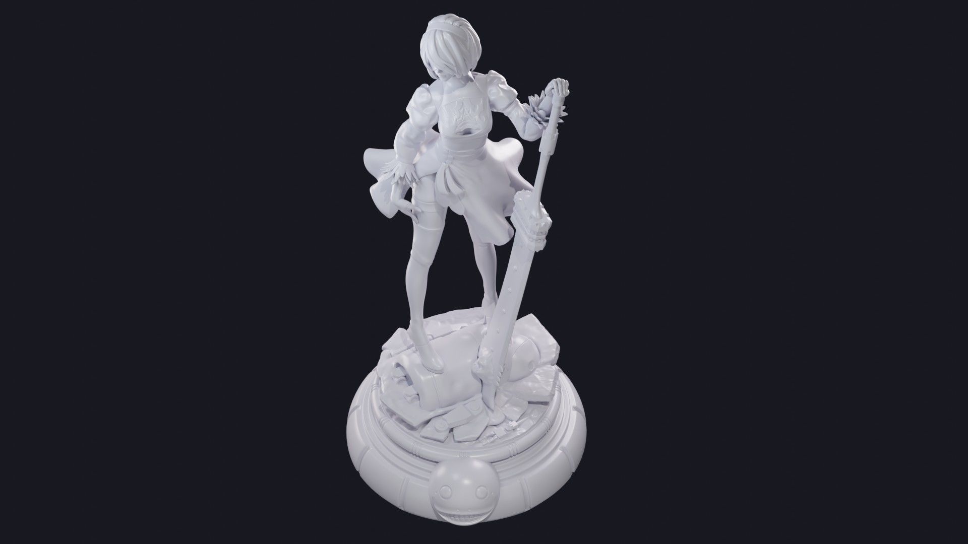 2B - Nier Automata 3D model 3D printable | CGTrader