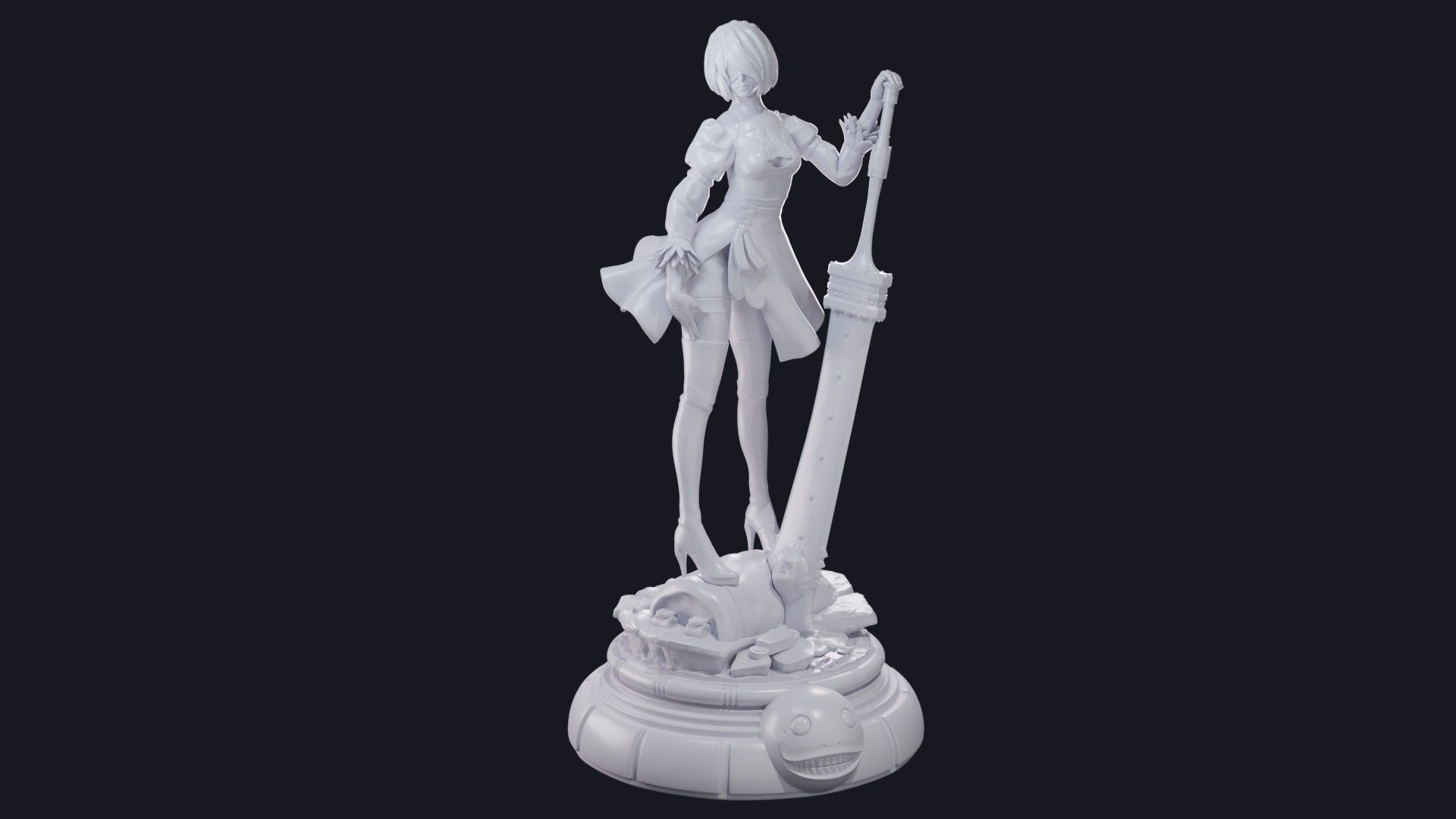 2B - Nier Automata 3D model 3D printable | CGTrader