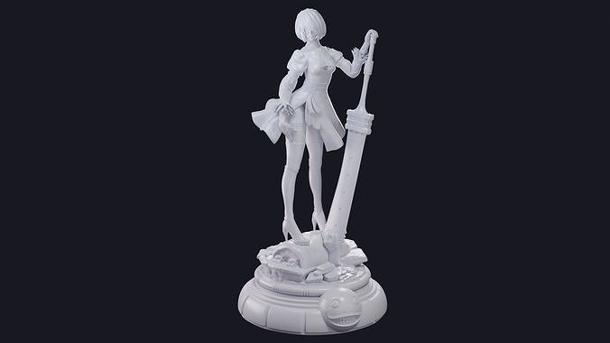 2B - Nier Automata 3D model 3D printable | CGTrader