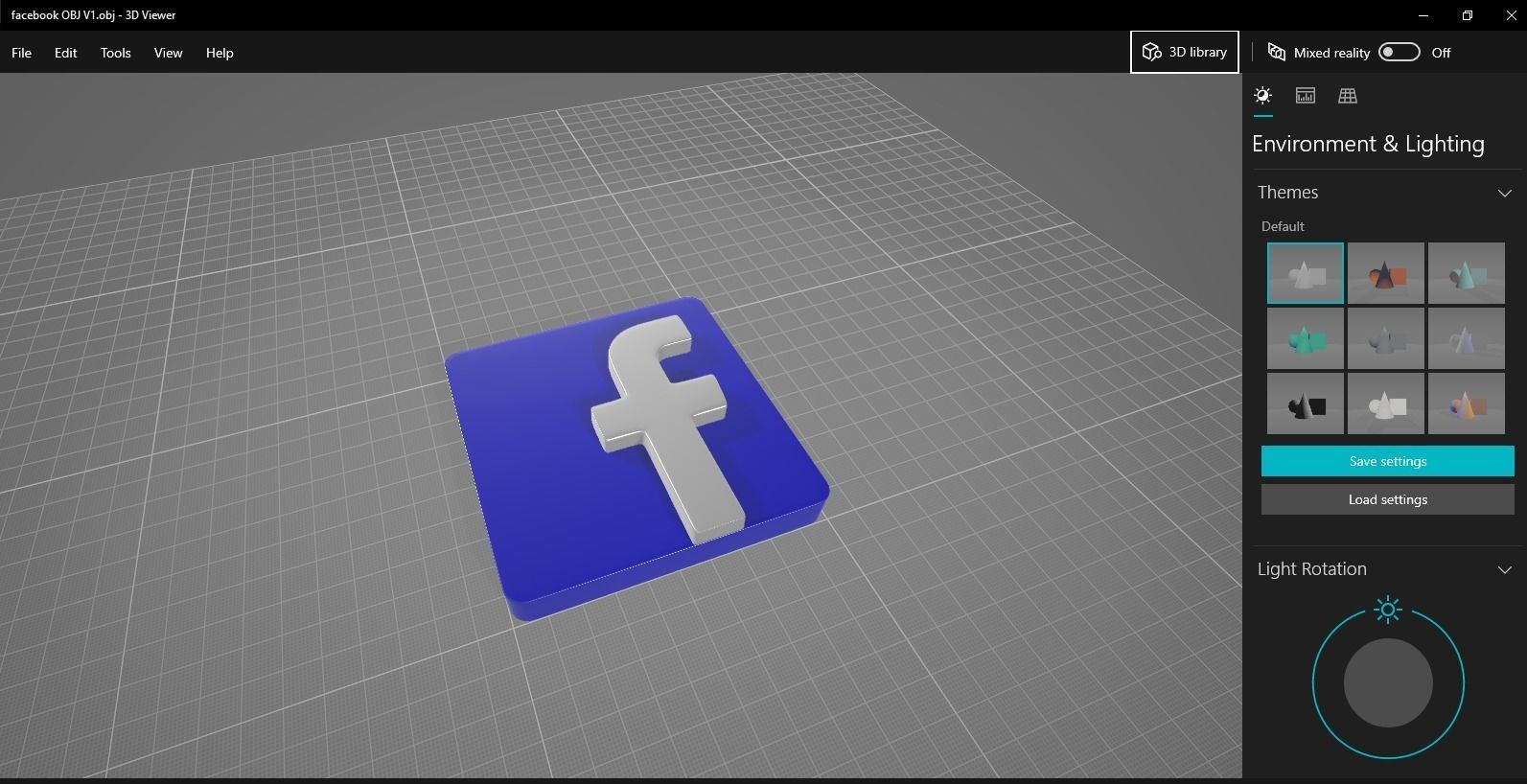 facebook icon 3D model | CGTrader