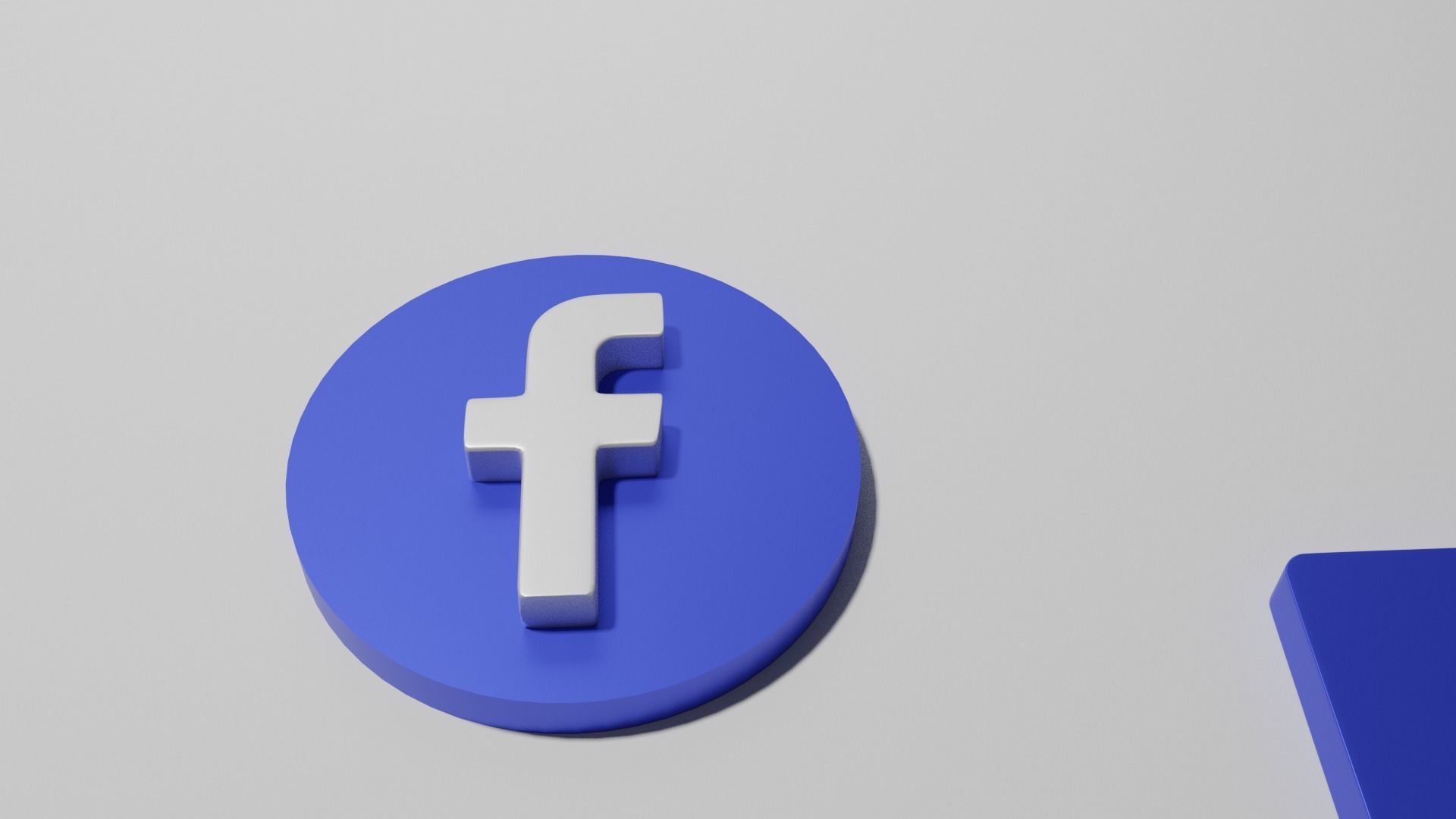 facebook icon 3D model | CGTrader
