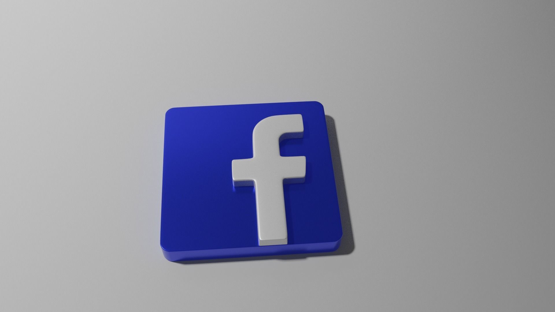 facebook icon 3D model | CGTrader