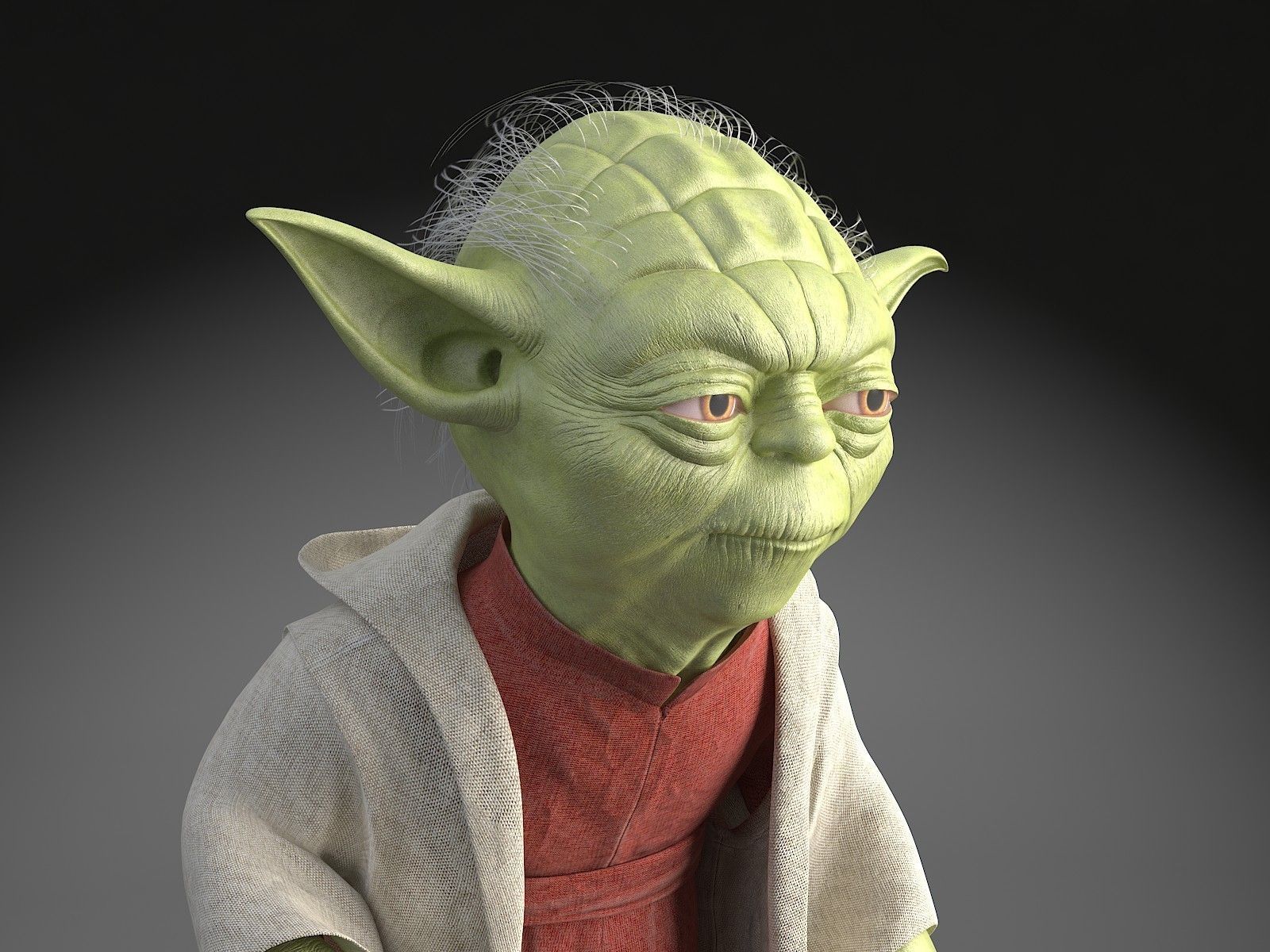 Star Wars Yoda 3D model rigged | CGTrader
