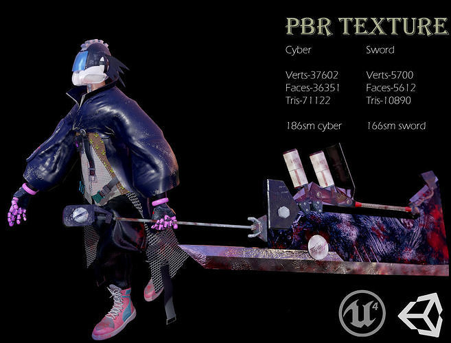 3D model Cyber hunter VR / AR / low-poly | CGTrader