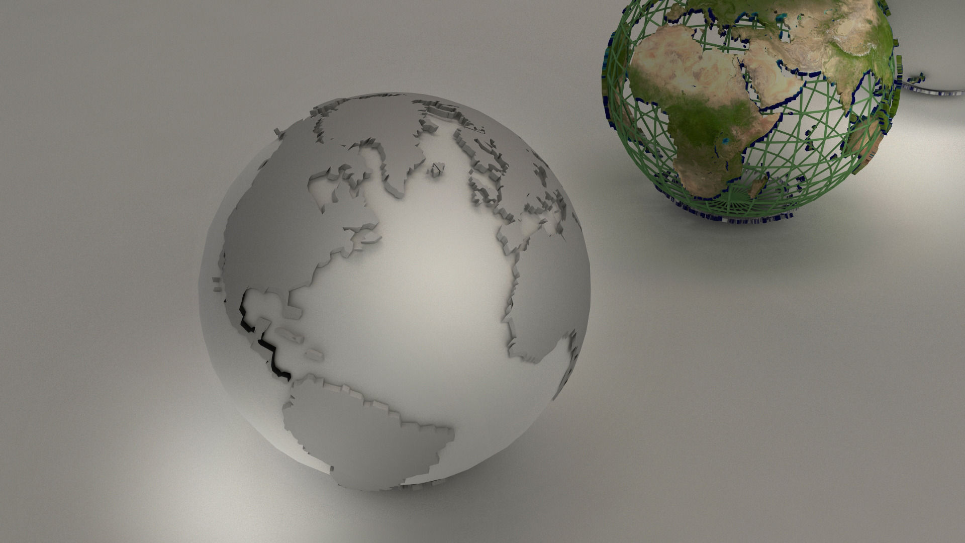Globe world 3D model | CGTrader
