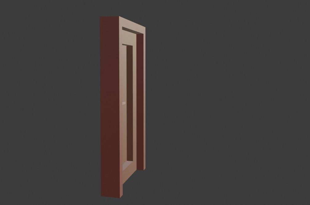 3D model Low poly simple door VR / AR / low-poly | CGTrader