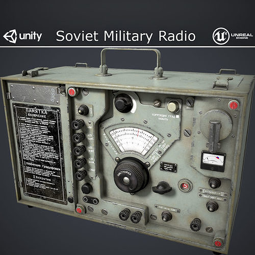 Soviet Military Radio free VR / AR / low-poly 3D model | CGTrader