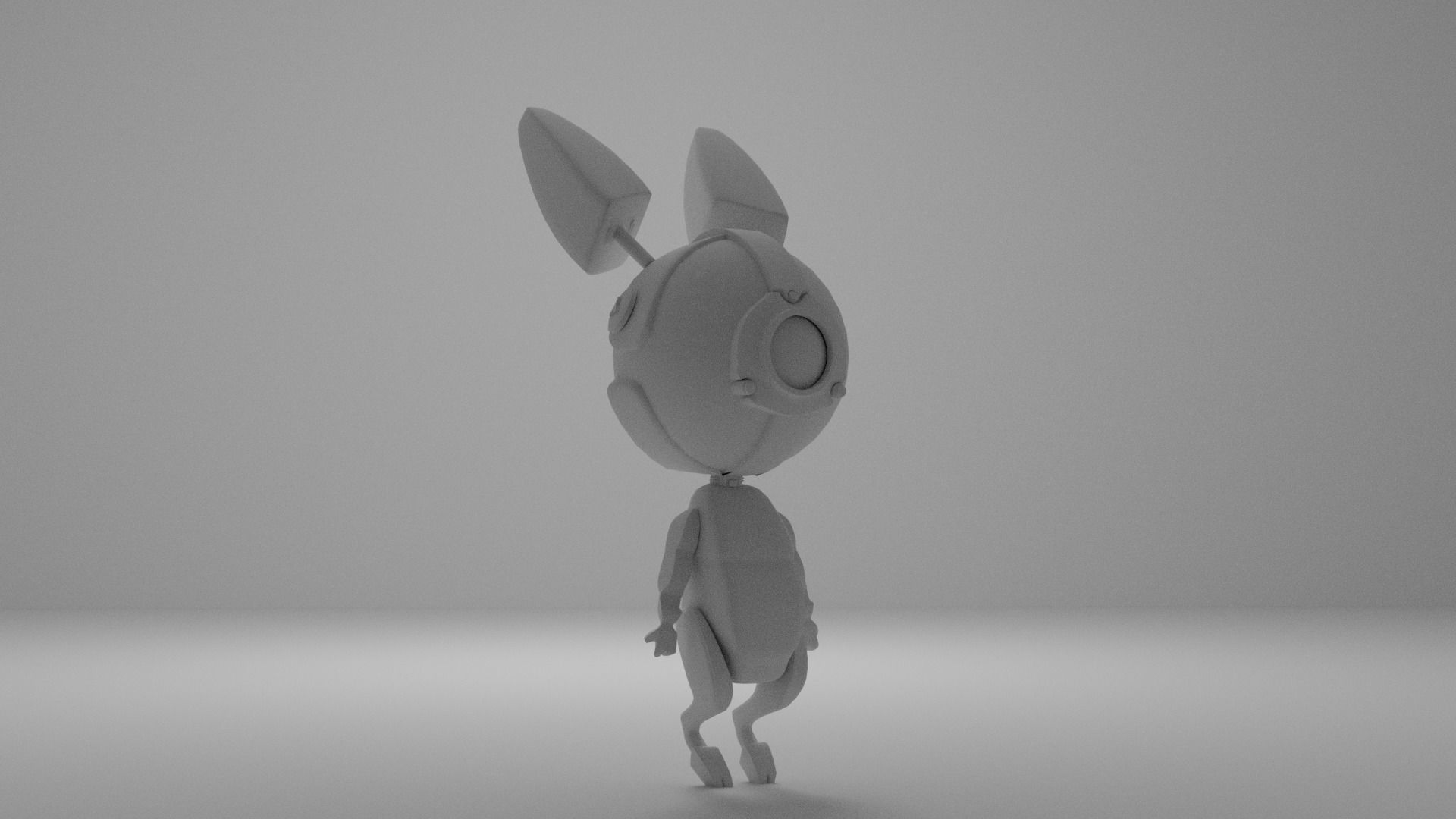 Little Bot Bunny free 3D model | CGTrader