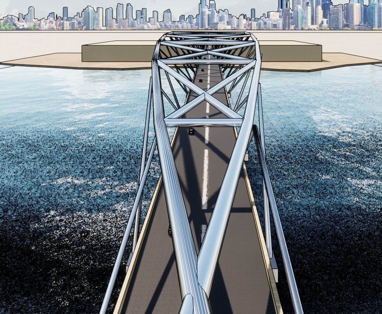 MD new design Bridge 3D model 3D model | CGTrader