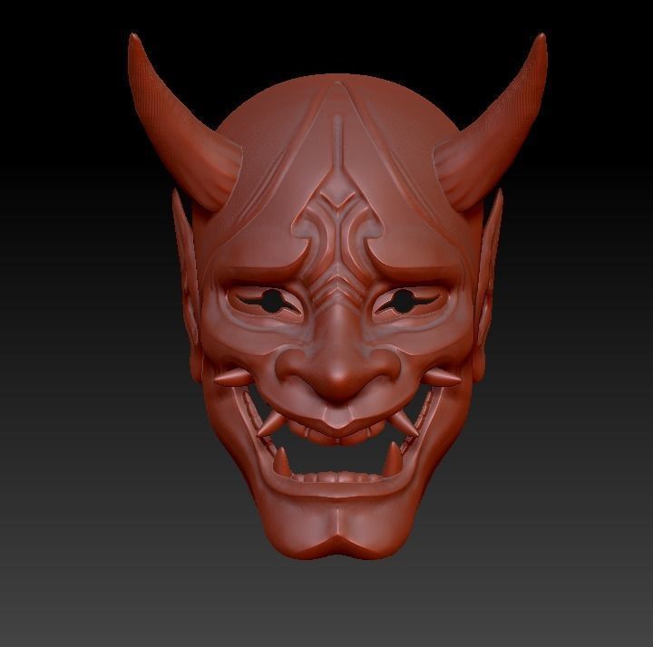 Oni mask 3D model 3D printable | CGTrader