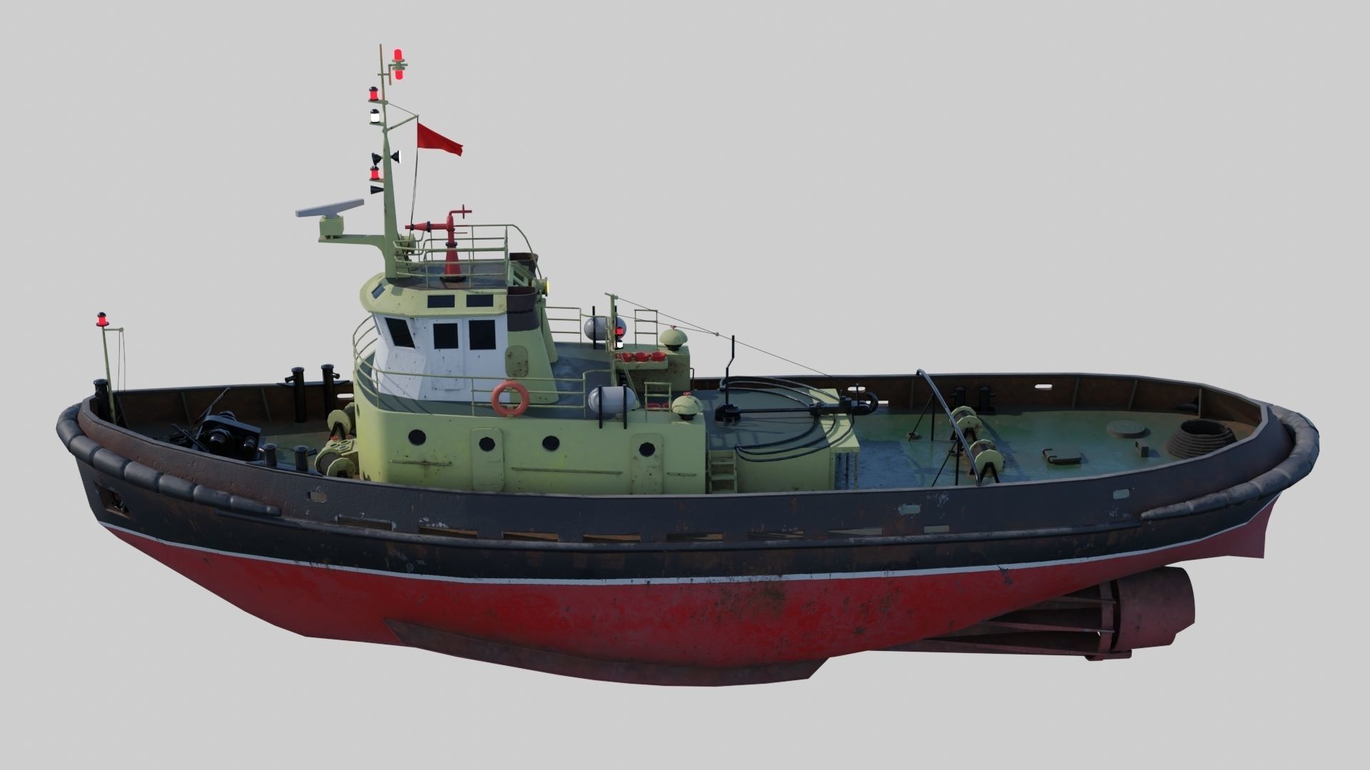 3D model Tugboat project 498 VR / AR / low-poly | CGTrader
