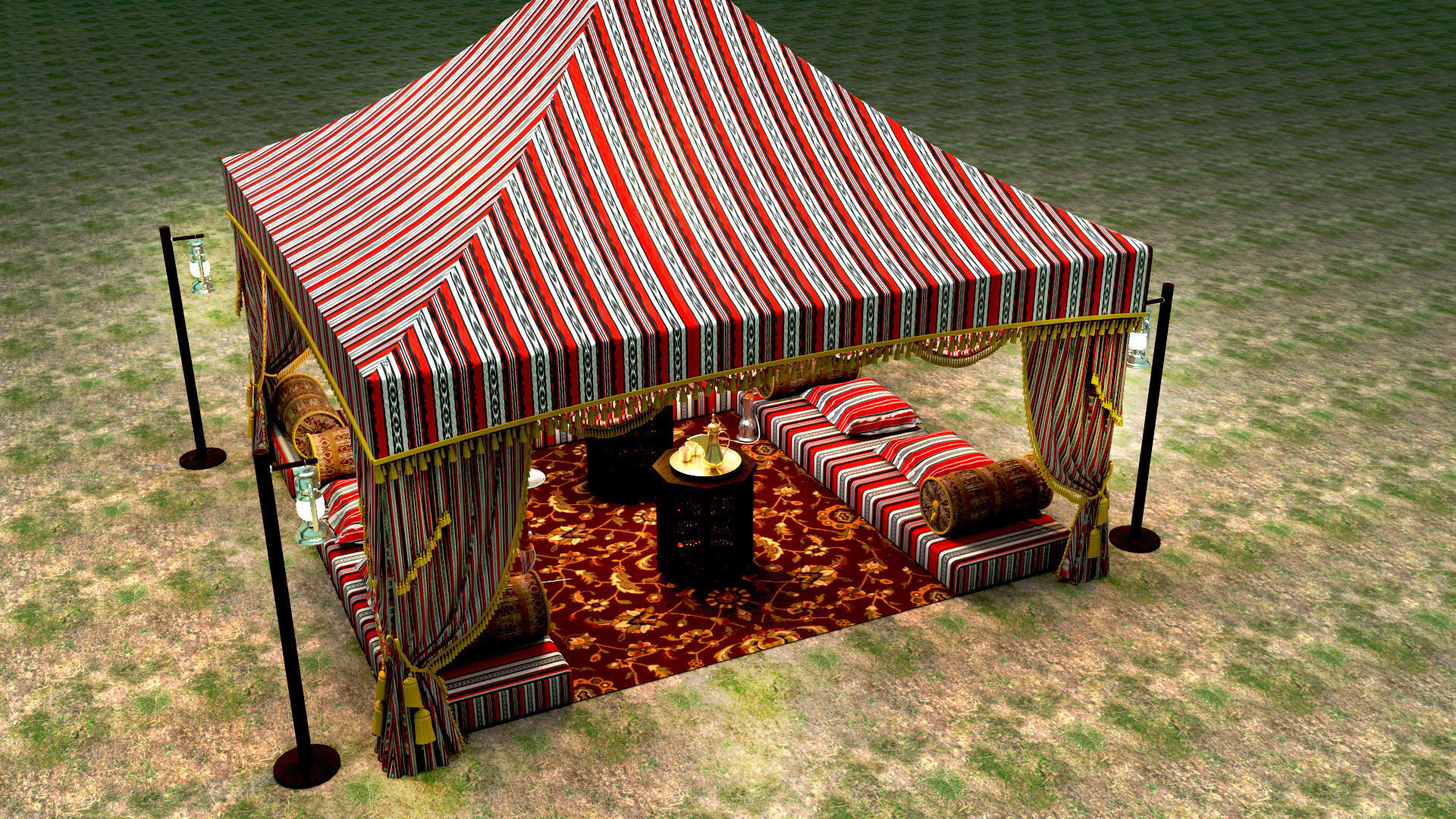 Arabic Tent 3D model | CGTrader